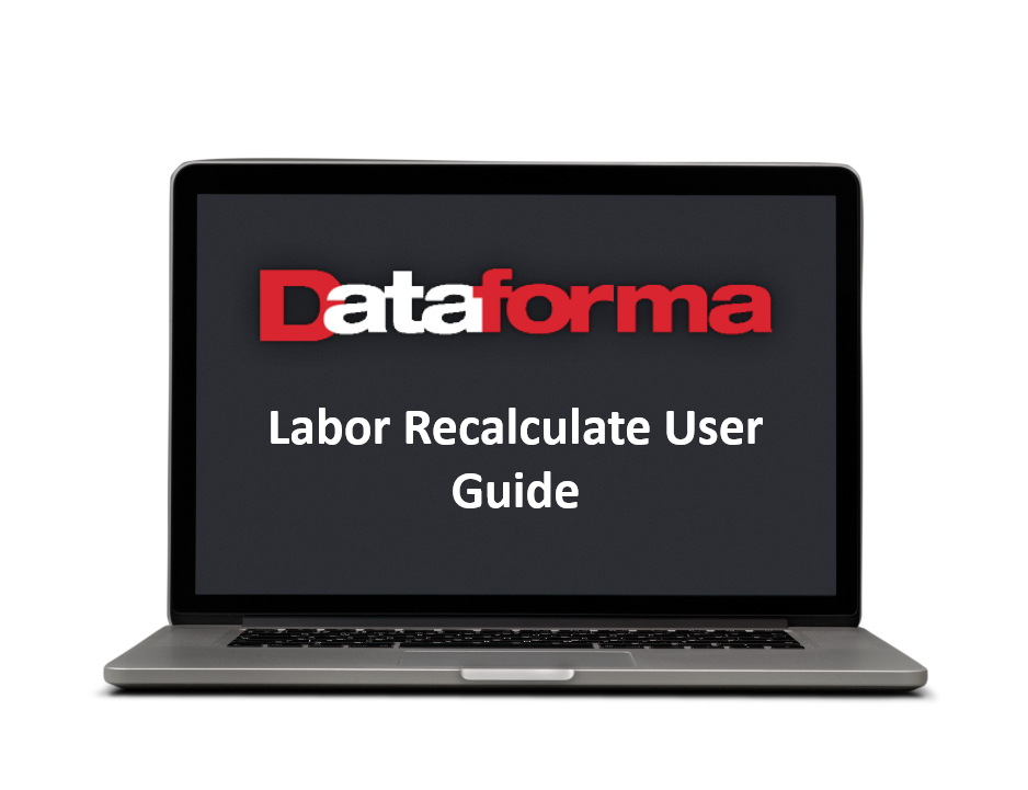 Recalculate Labor Policy User Guide - HELP CENTER